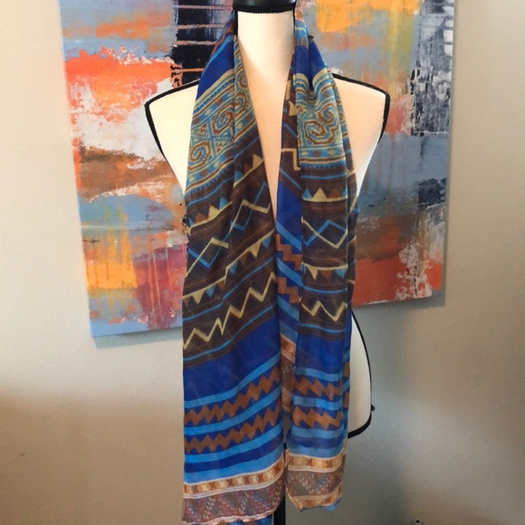 Accessories | Beautiful Colorful Aztec Design Long Scraf | Poshmark
